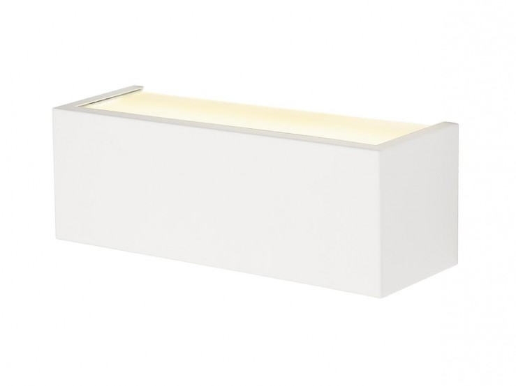 Applique murale intérieure LED éclairage haut et bas Chrombo SLV, blanc ...